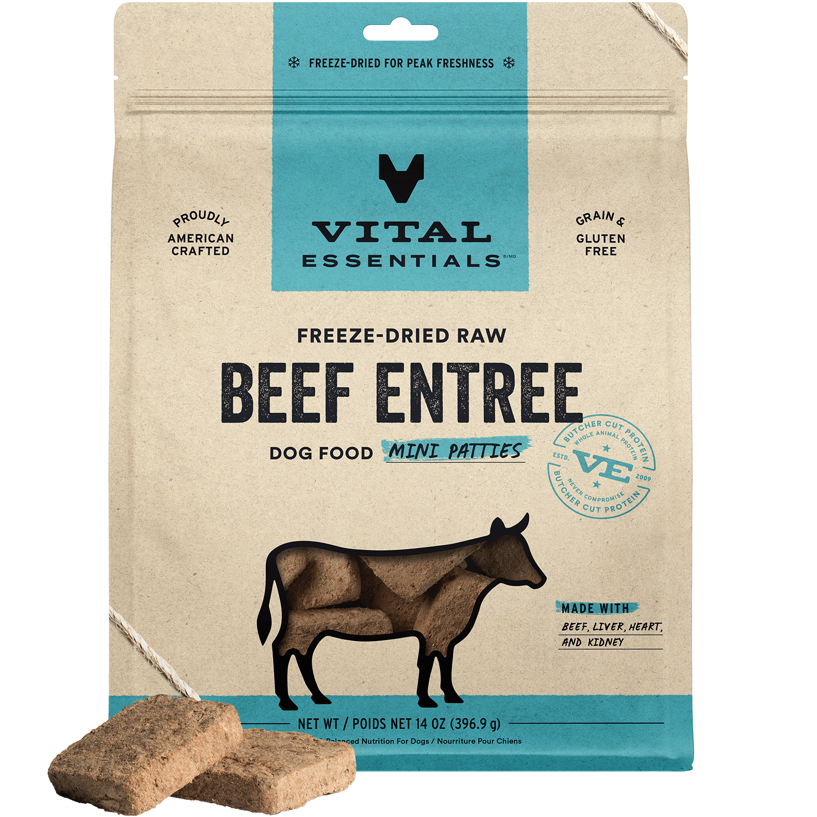 VE Freeze Dried Beef Mini Patties