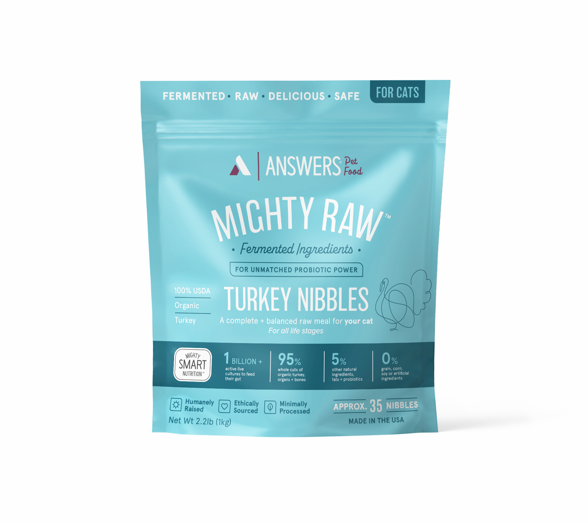 APF CAT Mighty Nibbles Turkey 2.2lb
