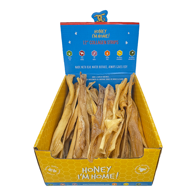 HIH 12" Buffalo Collagen Strips 30ct