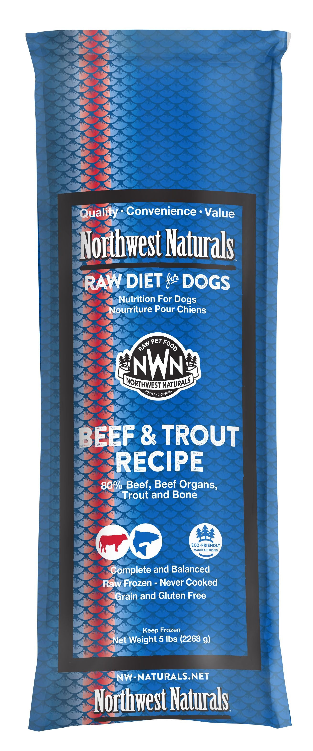 NWN Frozen Beef & Trout Recipe