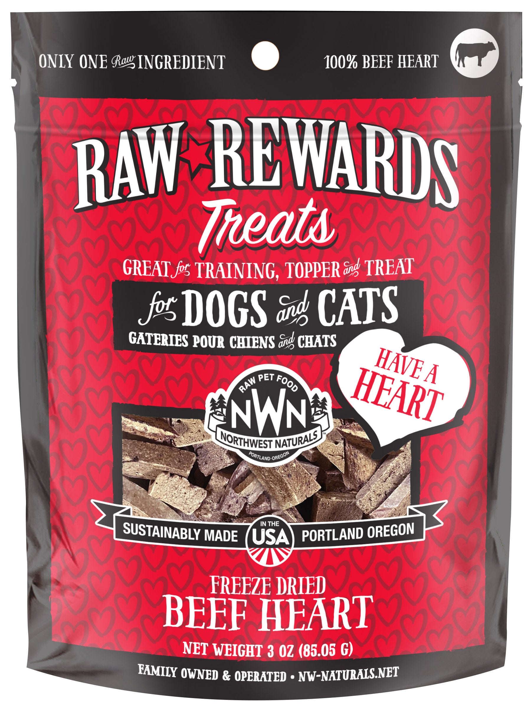 NWN Freeze Dried Beef Heart Treats