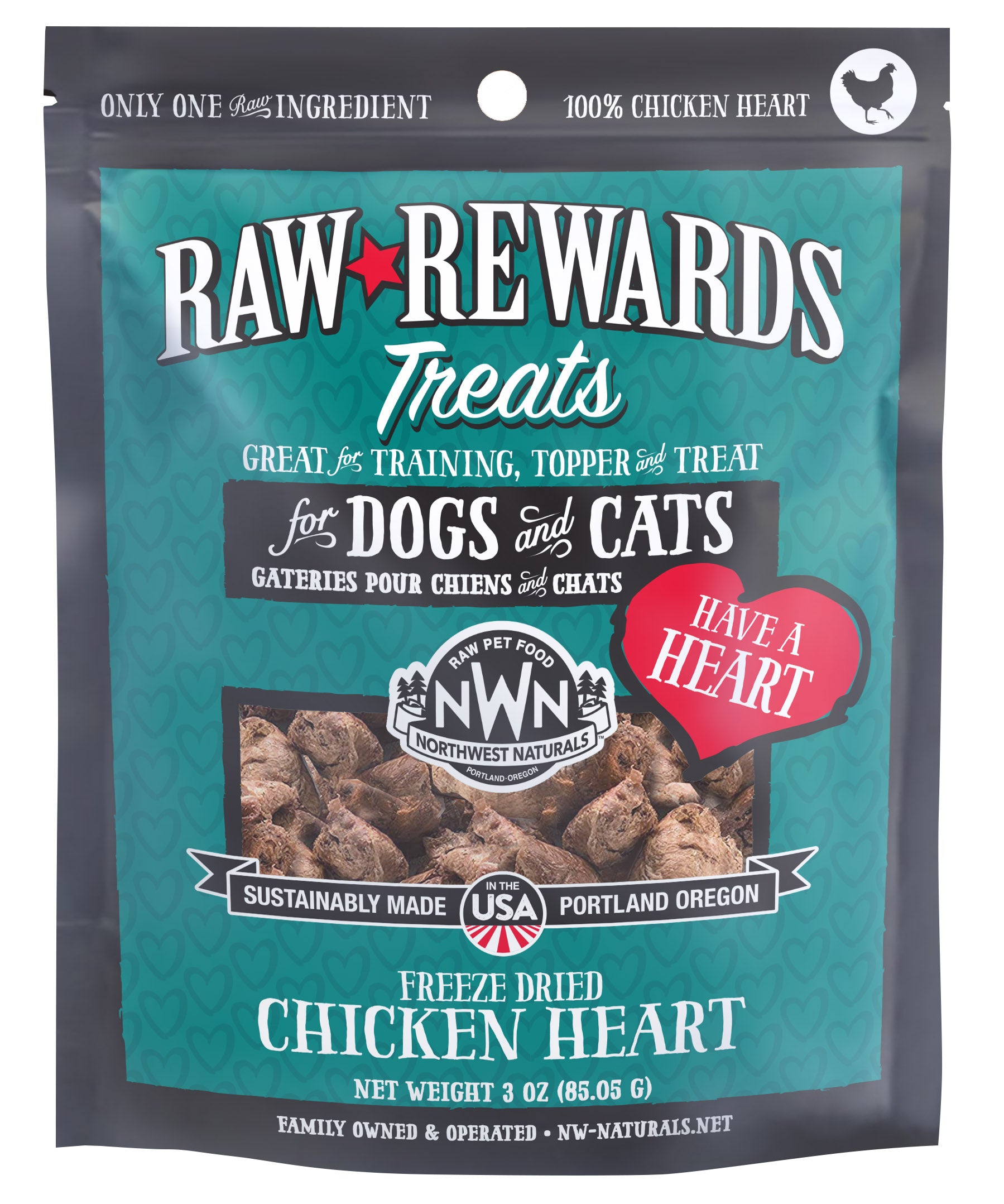 NWN Freeze Dried Chicken Heart Treats