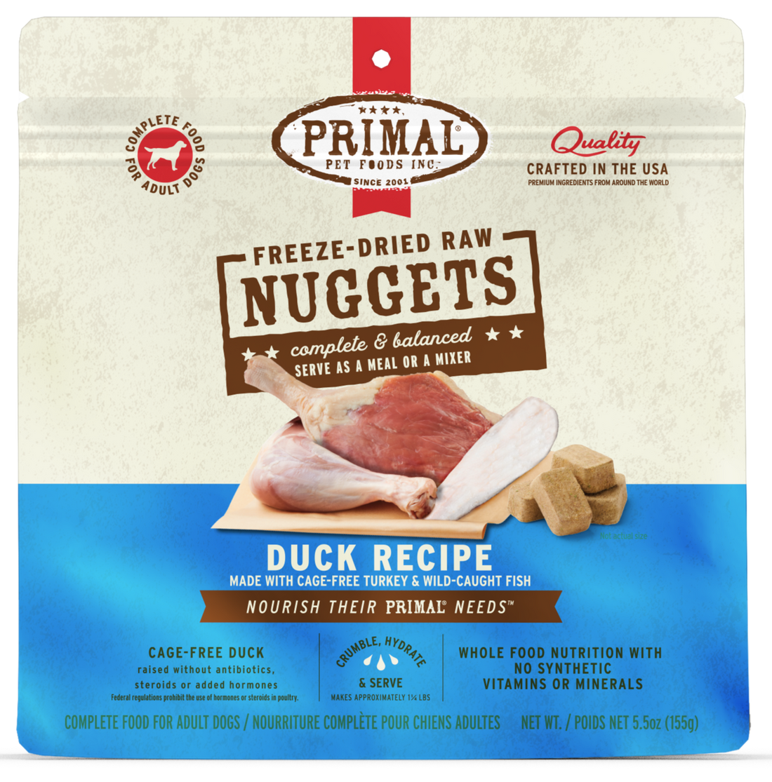 PRIMAL Freeze Dried Nuggets Duck