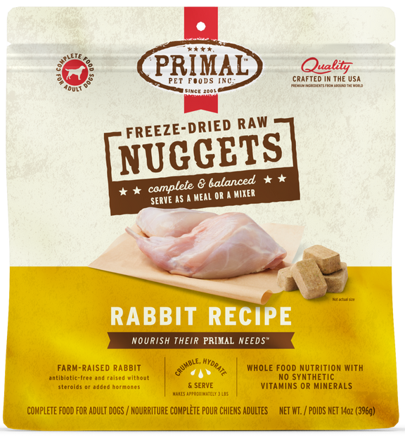 PRIMAL Freeze Dried Nuggets Rabbit