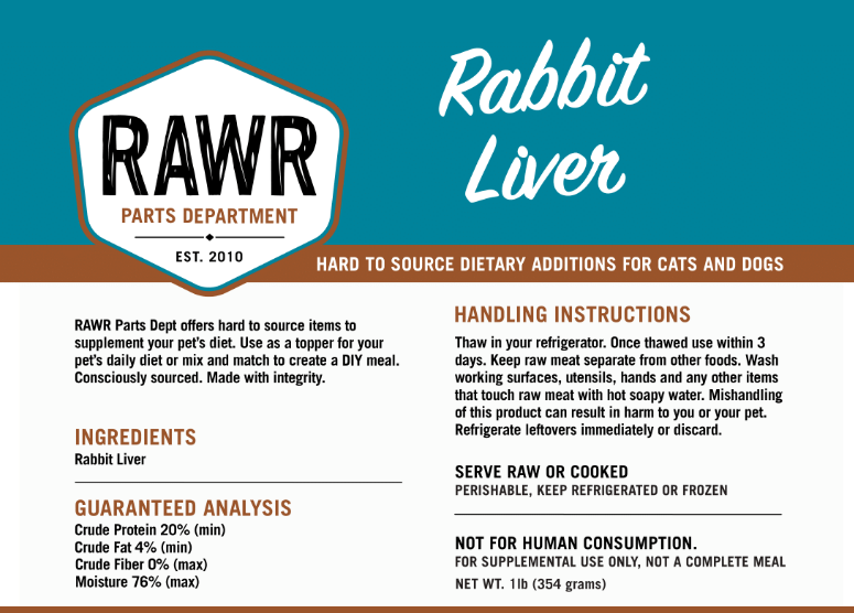 RAWR Rabbit Liver