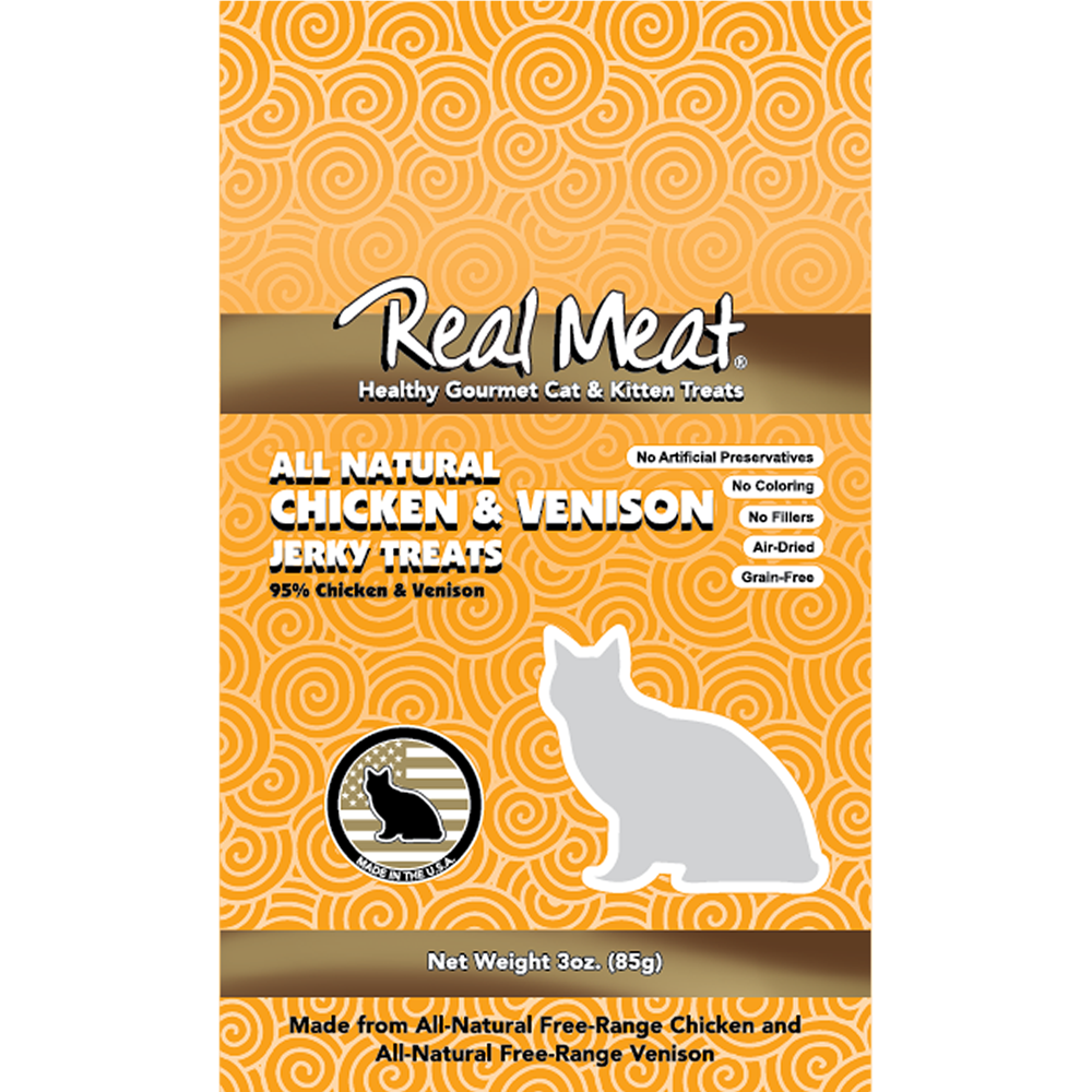 RM Cat Chicken & Venison Jerky 3oz (PRE ORDER JUNE DELIVERY)