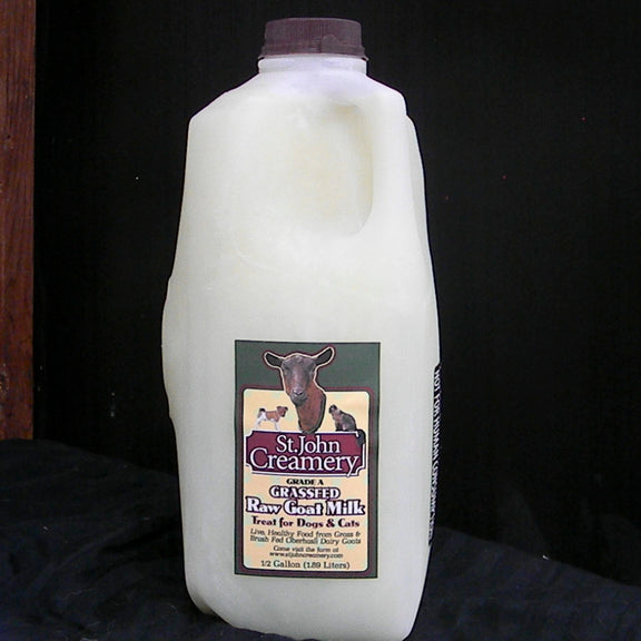 SJC Raw Goat Milk - Half Gallon (64oz)