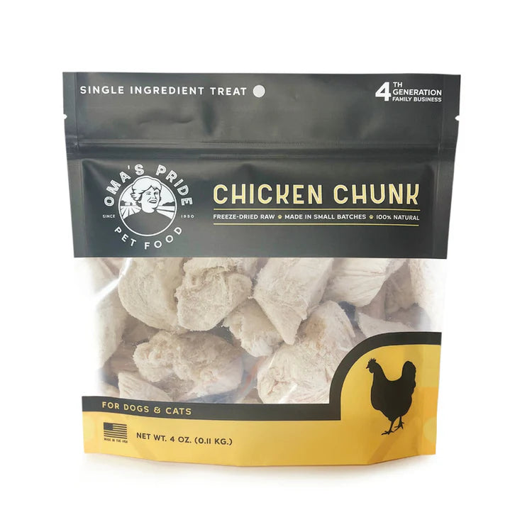 OMA Freeze Dried Chicken Chunks 4oz